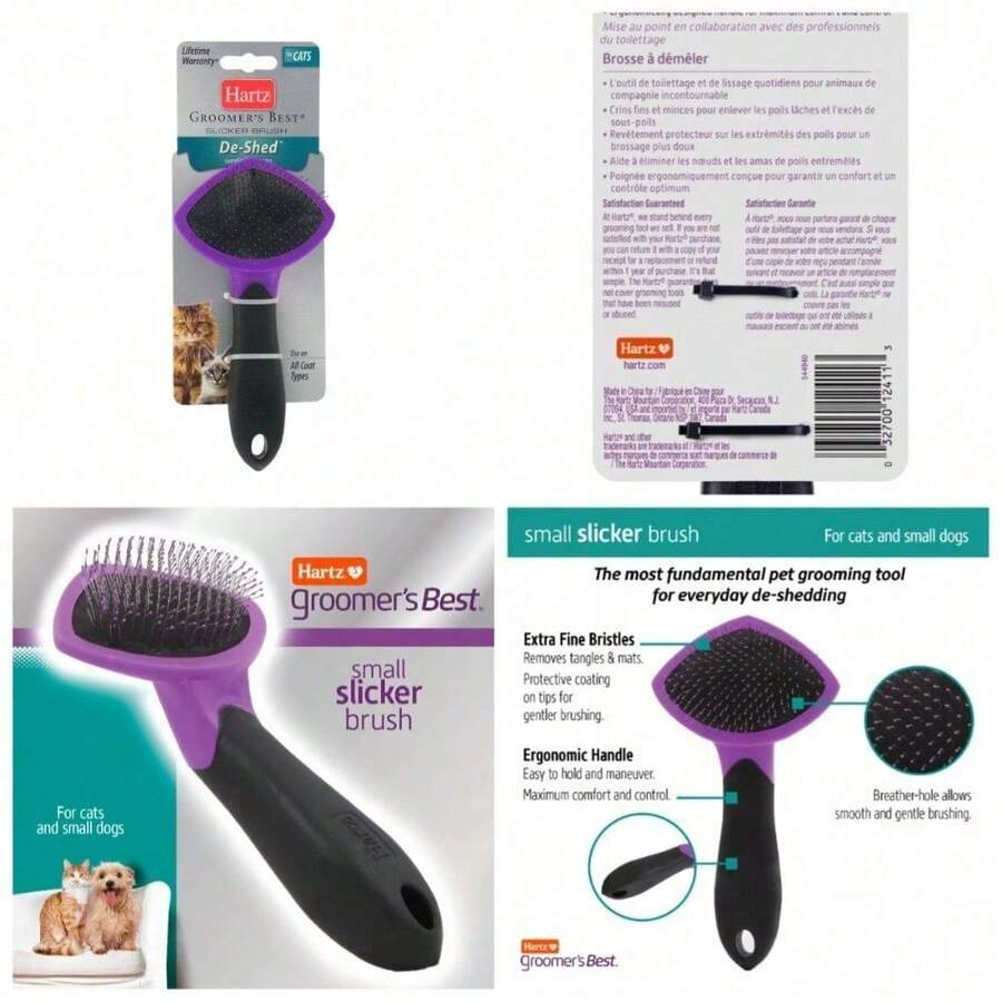 HOME - Groomer's Best De-Shed Slicker Brush For Cats, All Coat Types ...