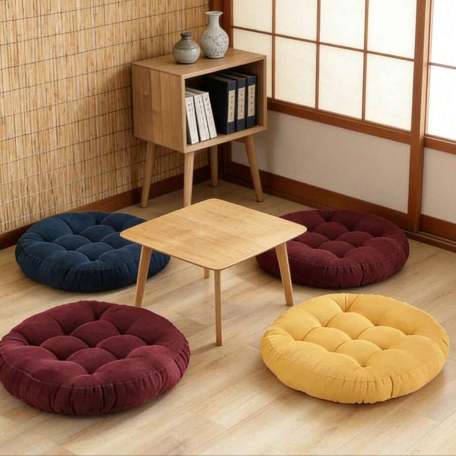 Inyahome Round Cushions Meditation Large Floor Pillow For Kids And ...
