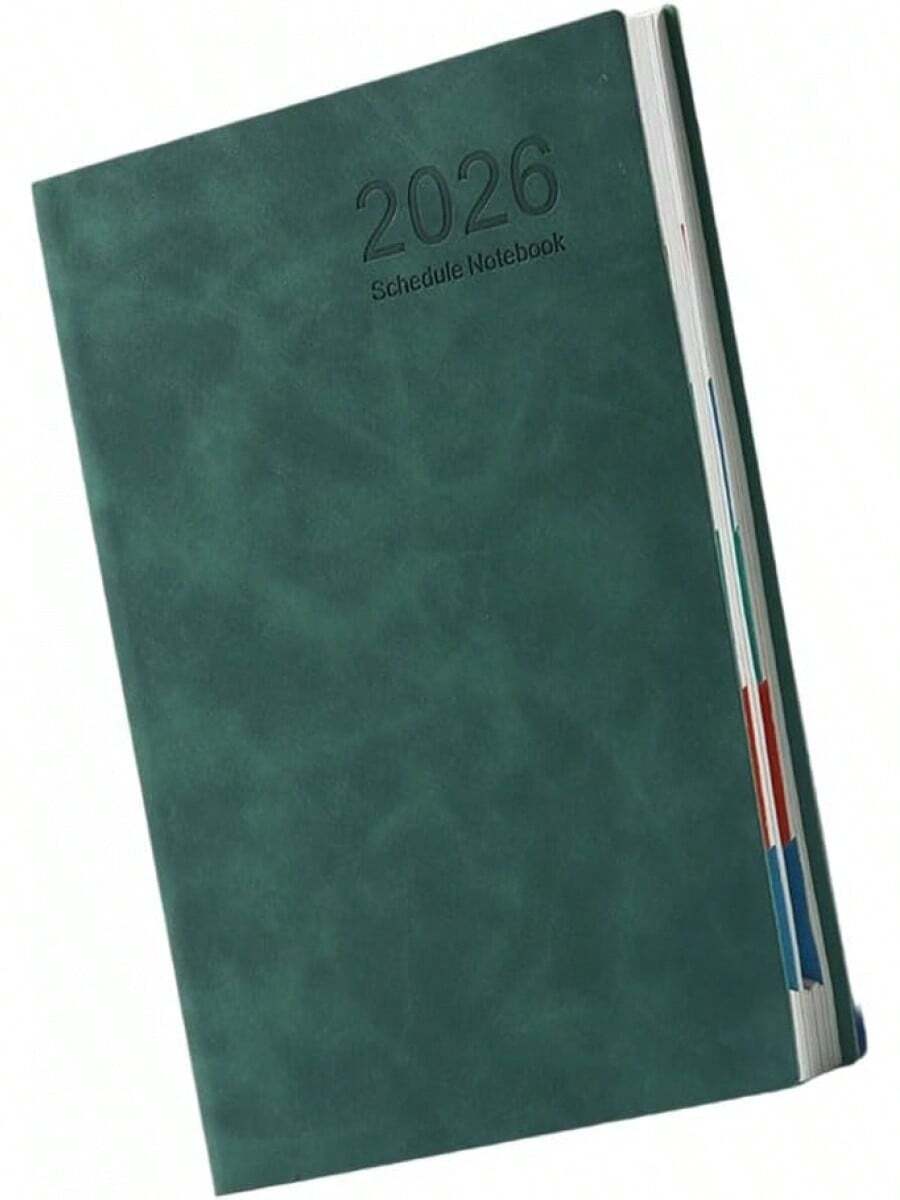 2026 Schedule Notebook 365-Day Journaling Notebooks PU Cover Calendar ...