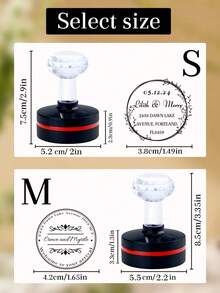 1pc Personalized Wedding Stamp, Address Stamp, Customized Wedding Seal ...