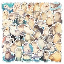 50pcs Smiling Seal Stickers, Vivid And Cute, For Decorating Monotonous ...