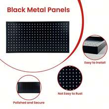 2/4pcs Ultrawall Metal Pegboard Wall Panels Peg Boards For Garage Tool ...