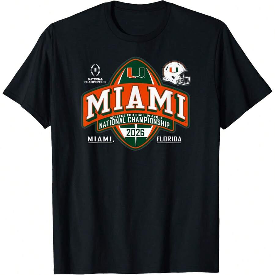 2026 University Of Miami Football National Championship Commemorative T ...
