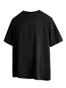 5 Peças Camiseta de Manga Curta Plus Size Primavera/Verão/Outono Cor ...