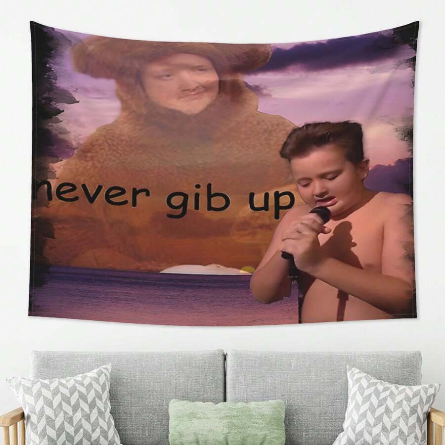 Gibby ICarly Aesthetic Theme Tapestry - Iconic Meme Wall Hanging, Retro ...