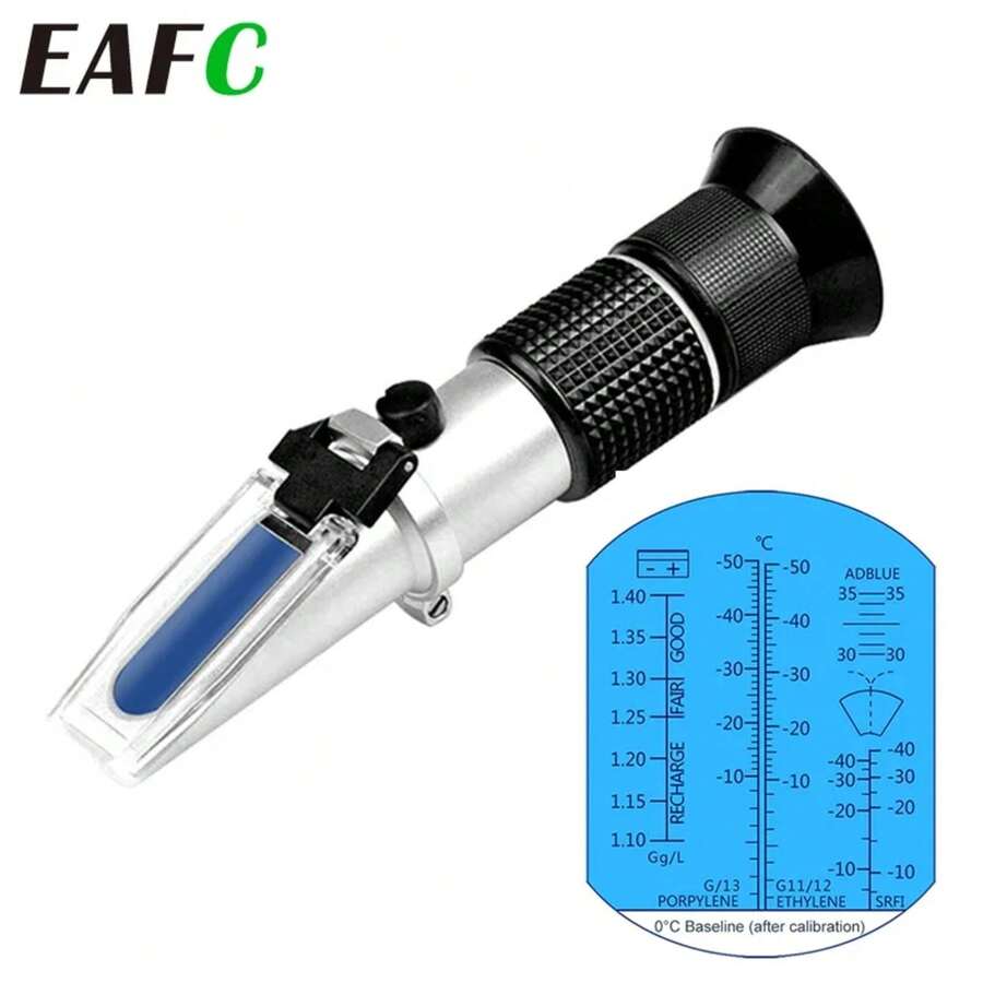 EAFC 4 In 1 Auto Antifreeze Refractometer Battery Tester Engine Fluid ...