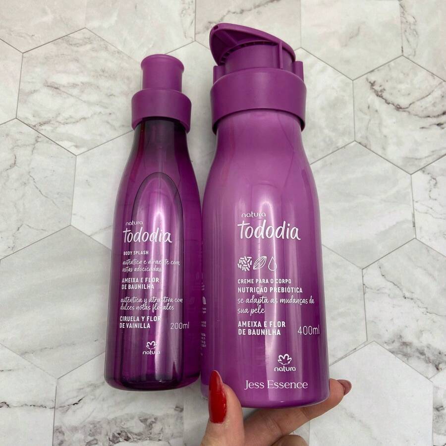 Kit Ameixa E Flor De Baunilha Natura Tododia Creme Hidratante Body ...