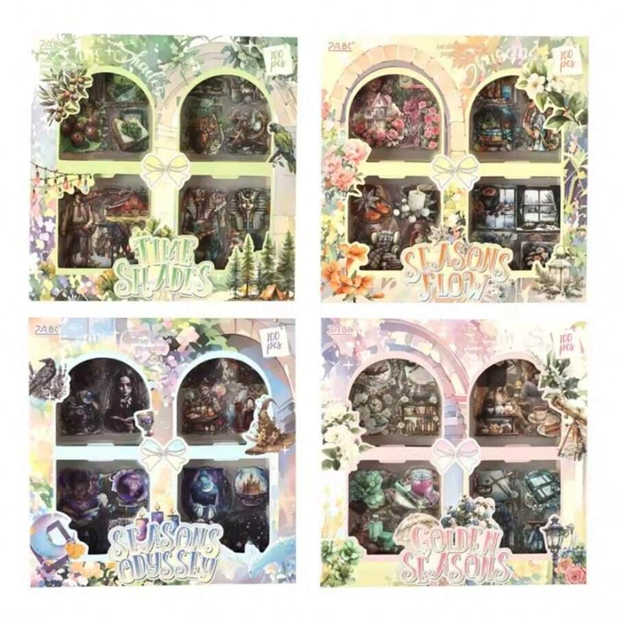 1pc/3pcs/4pcs Random Cute Food & Animal Cartoon 3D Embossed Stickers ...