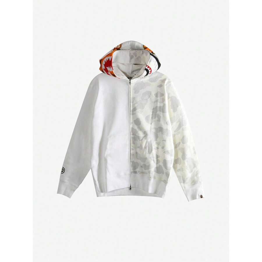 A BATHING APE - Sudadera con cremallera completa con estampado de ...