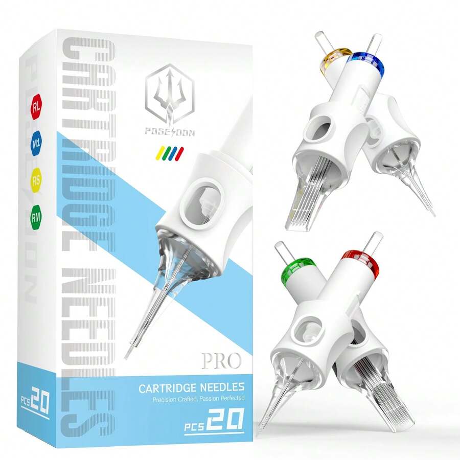 Professional 20-Count #10 3RL Tattoo Cartridge Needles, Disposable With ...