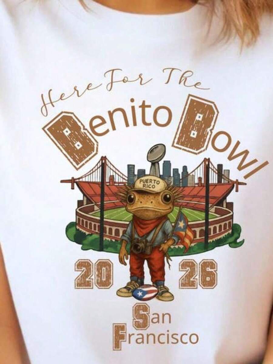 Commemorative T-Shirt For The 2026 Benito Bowl, Coquí Frog T-Shirt For ...
