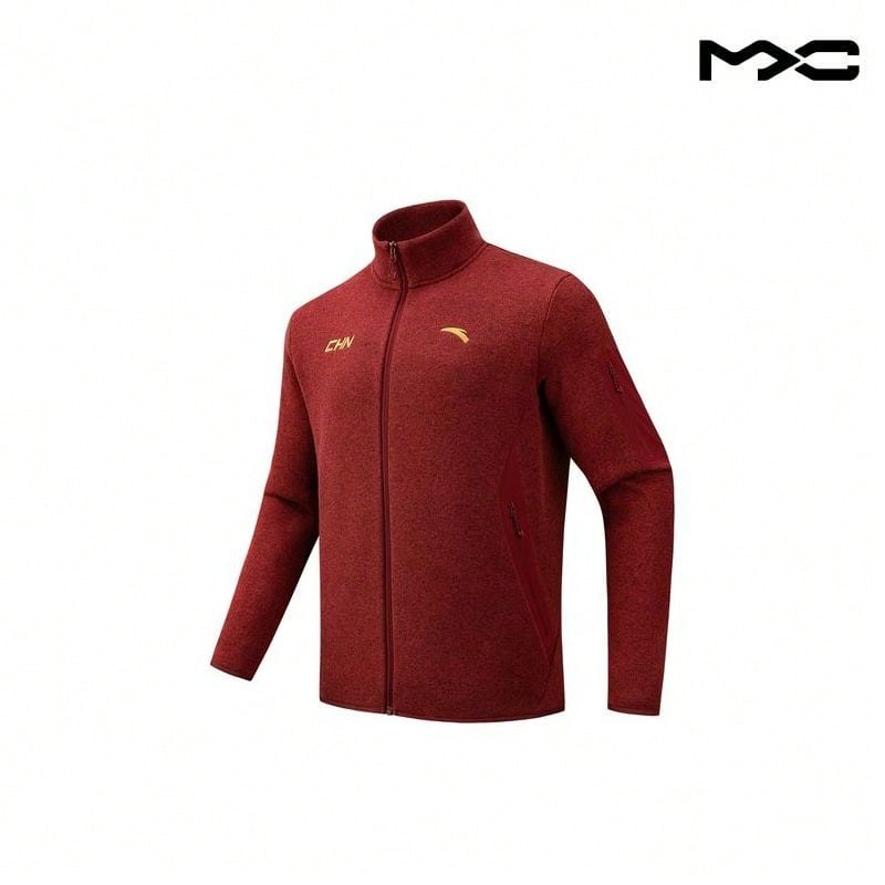 Knitted Sports Jacket Outdoor Spring 2026 Rust-Red Flower-Gray Jacket ...