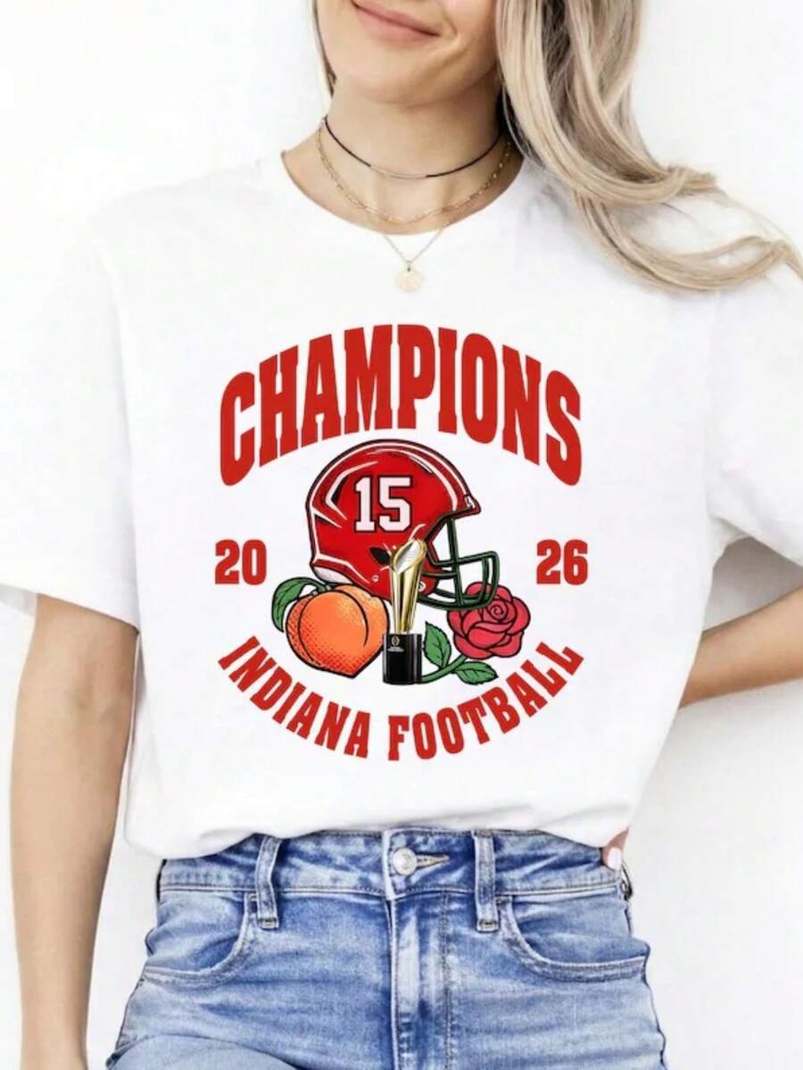 Indiana Football 2026 National Champions Shirt, College Football Tee ...