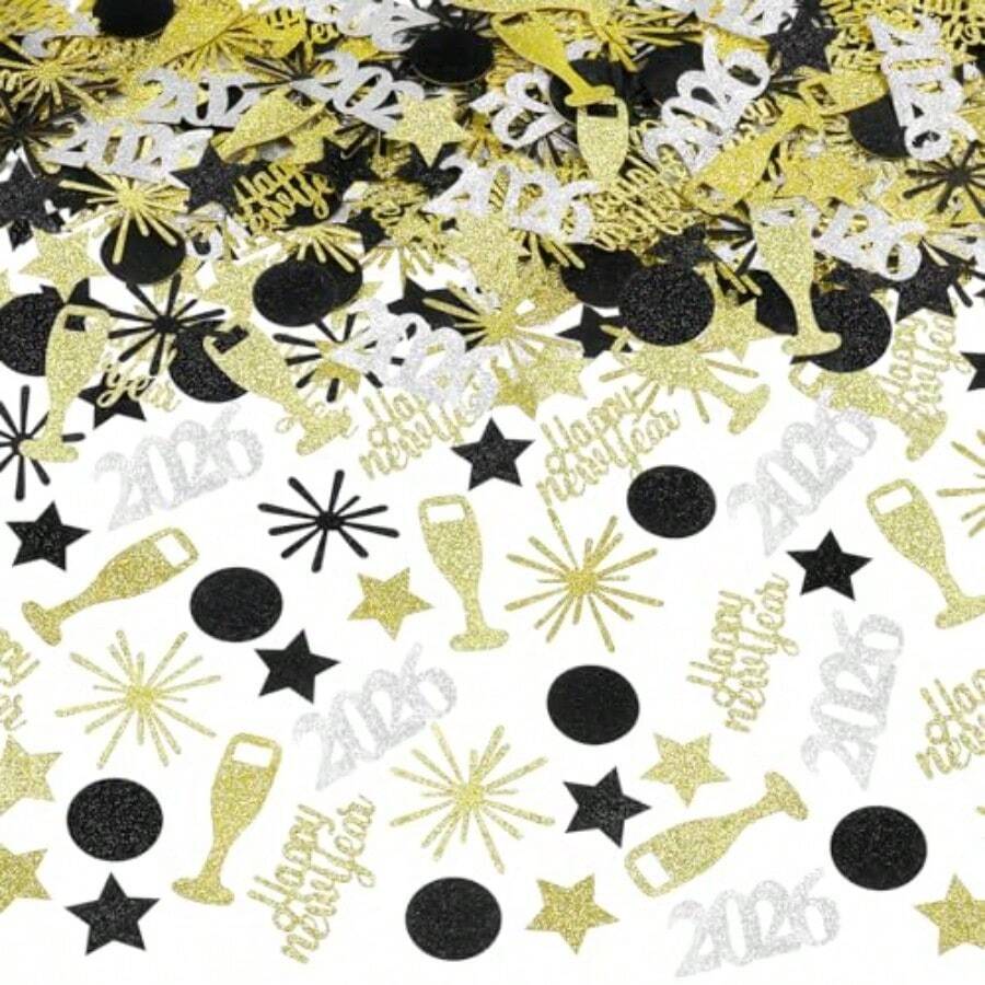 200Pcs Happy New Year Table Confetti 2026 New Years Eve 2026 Confetti ...