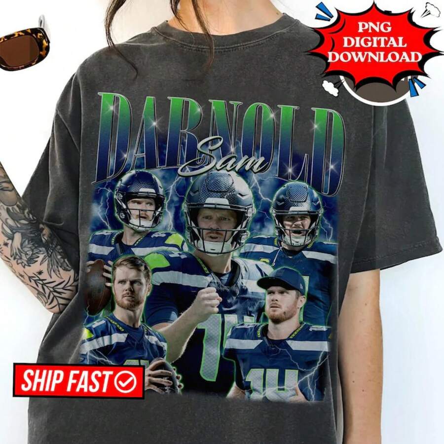 Sam Darnold 90s Bootleg Png, Sam Darnold Signature Homage Digital File ...