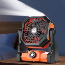Portable USB Camping Fan With Brushless Motor, 7800mAh Battery,5-25H ...