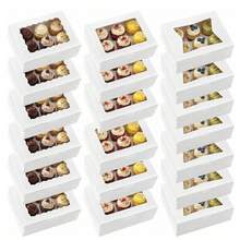 Tomnk 48pcs Cookie Boxes, 8x6x2.5 Inches, Treat Boxes With 3 Style ...
