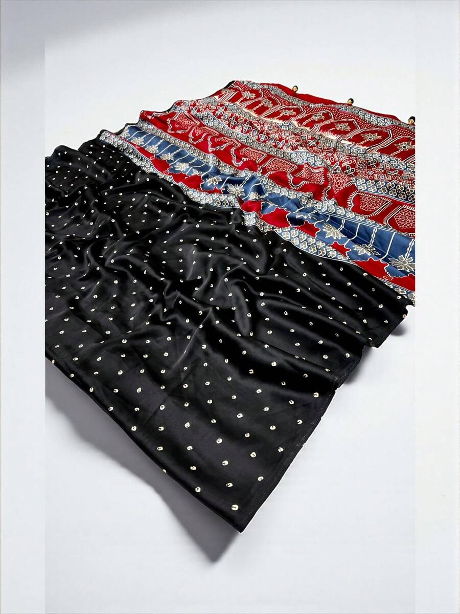 Semi Modal Traditional Saree, Cultural Wear For Women | SHEIN USA
