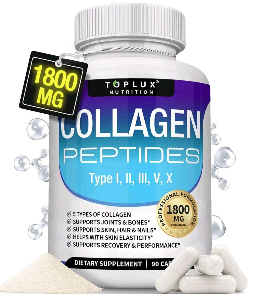 Toplux Brand Collagen Peptides Supplement 5 Kinds Of Collagen Type ...