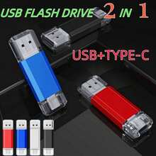 USB C Flash Drive 256GB 512GB 1TB 2TB Dual C-Type Thumb Drive C-Type 2 ...