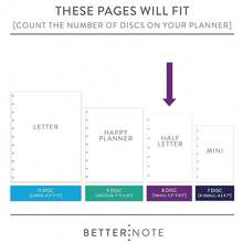 BetterNote Contact Address Refill Pages For Disc Notebooks, Fits TUL ...