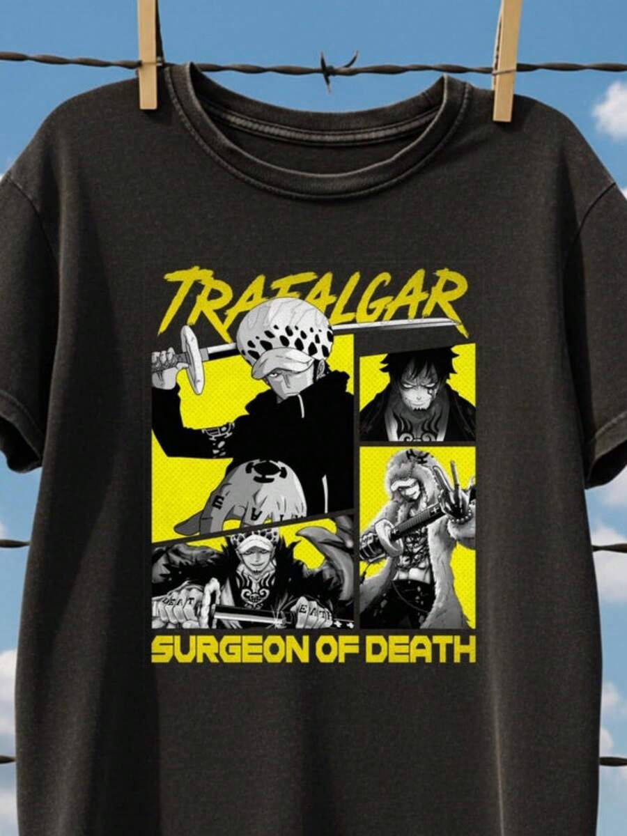 Trafalgar Law-Shirt, Anime Streetwear Style, Surgeon Of Death Manga ...