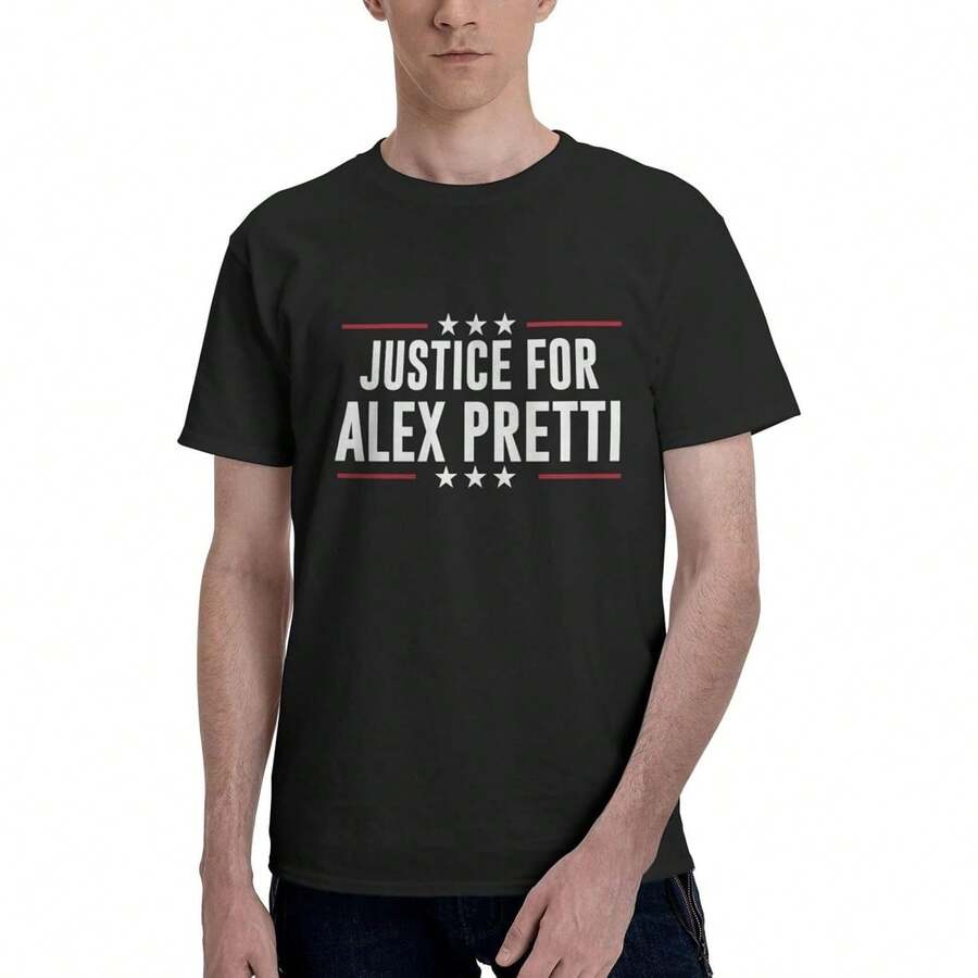 Justice For Alex Pretti Shirt For Men Ice Out God Bless Pretti T Shirt ...