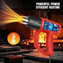 7Sevenjokers 2000W Professional Dual-Temperature Heat Gun Compact ...