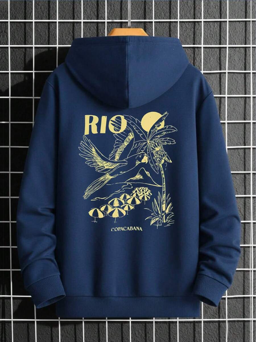 Moletom Premium canguru irverno Rio 2026 | SHEIN Brasil