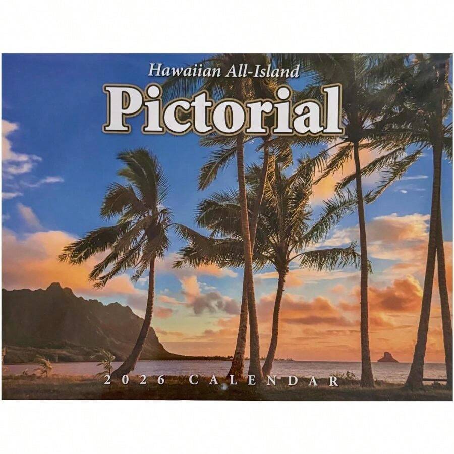 Hawaii Hawaiian 2026 Twelve Month Wall Calendar (All Island Pictorial ...
