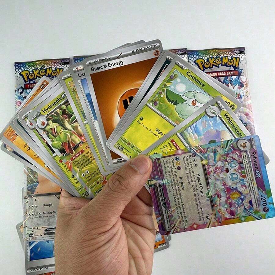 Pokemon Collectible Cards Set Classic Anime Characters Battle Game ...
