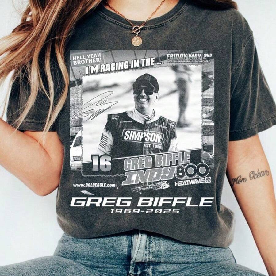 Camisa vintage de Greg Biffle en color cómodo, Greg Biffle 1969-2025 ...