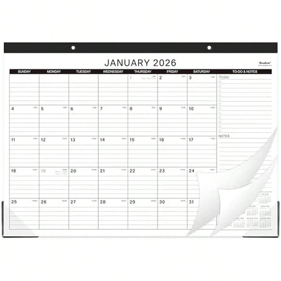 2026 Desk Calendar - Jan 2026 - Dec 2026, 12 Months Calendar 2026, 17 ...
