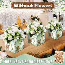 6 Pcs Baby Shower Centerpieces For Table Baby Shower Flower Boxes ...