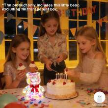 1pc Cute Bear LED Light, Color Changing, App Control, DIY Lighting ...