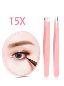 15X, 10X, 5X Magnifying Glass Set With Suction Cup And Tweezers, Black ...