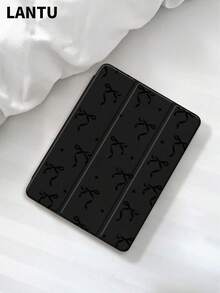 1pc Minimalist Black Bow Design Tablet Protective Case, Compatible With ...