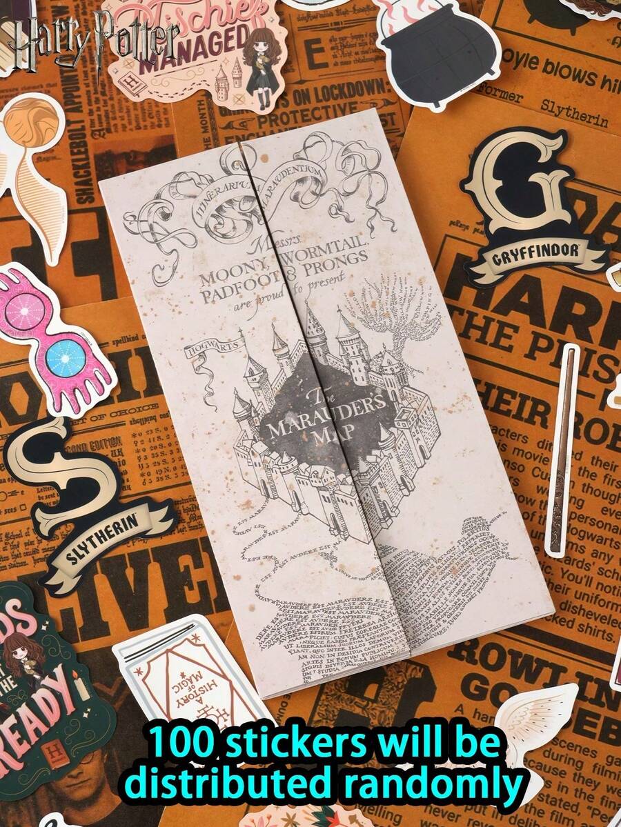 1PC Harry Potter Officially Licensed Marauder's Map Of Hogwarts Magical ...
