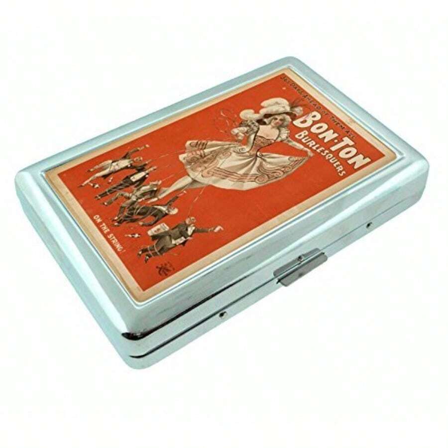 Cigarette Case Ntage Burque Girls S5 Smng Silver Ml Et Id 4" X 2.75 ...