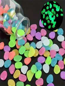 1000pcs Glow In The Dark Pebbles, Luminous Stones For Garden, Walkway ...