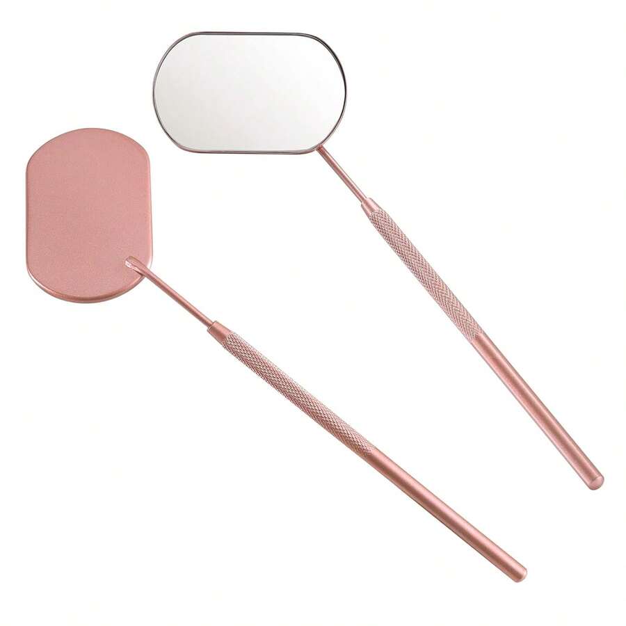 Professional Eyelash Extension Mirror, Stainless Steel Handheld Makeup ...