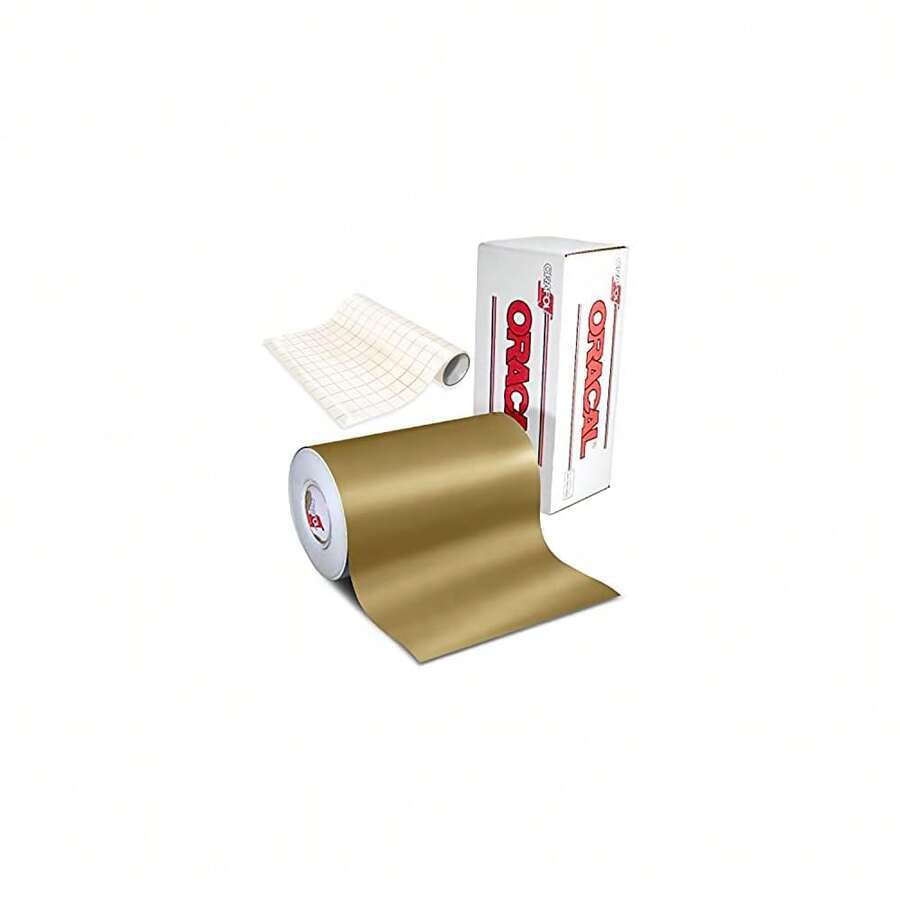 Matte Gold Metallic Adhesive Craft Vinyl Including 12\ X 24\ Roll Of ...