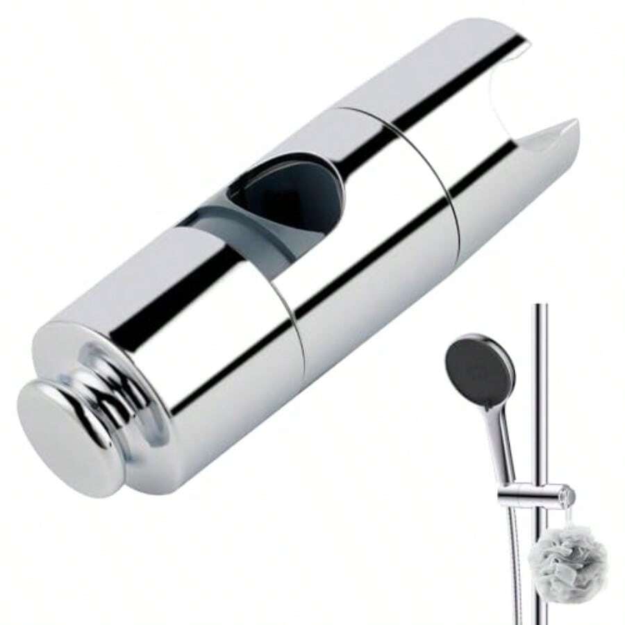 Hibbent Universal Adjustable Shower Holder With Hook - Fits 19-22mm ...