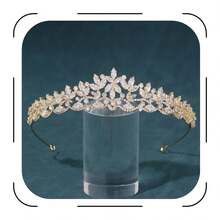 Silver CZ Floral Wedding Tiara Crown For Brides And Girls | Mode en ...