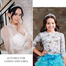 Silver CZ Floral Wedding Tiara Crown For Brides And Girls | Mode en ...