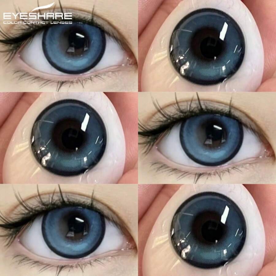 Eyeshare 1 Pair Color For Eyes Blue Lenses Gray Pupils Lens Brown Eye ...