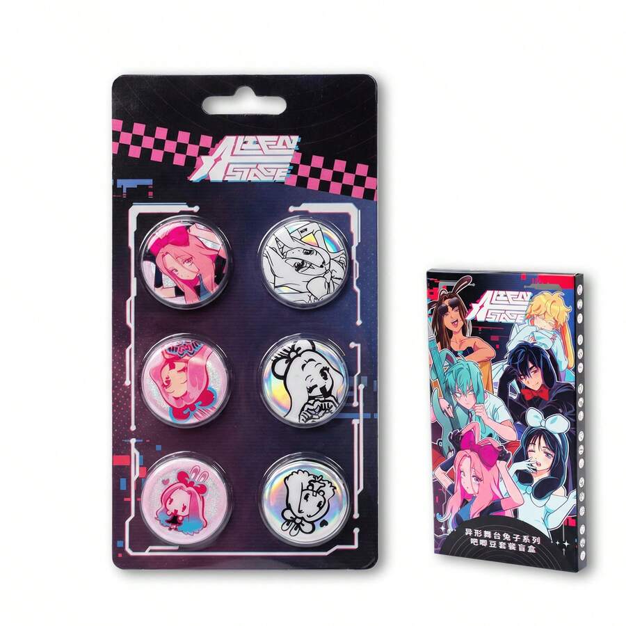 ONE PIECE Alien Stage Rabbit Series Blind Box Mini Button Pins Pack ...