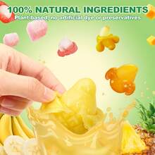 AMOS Peelerz Gummy Sweets Chews Snacks 5 Fruits Flavors (Mango & Peach ...