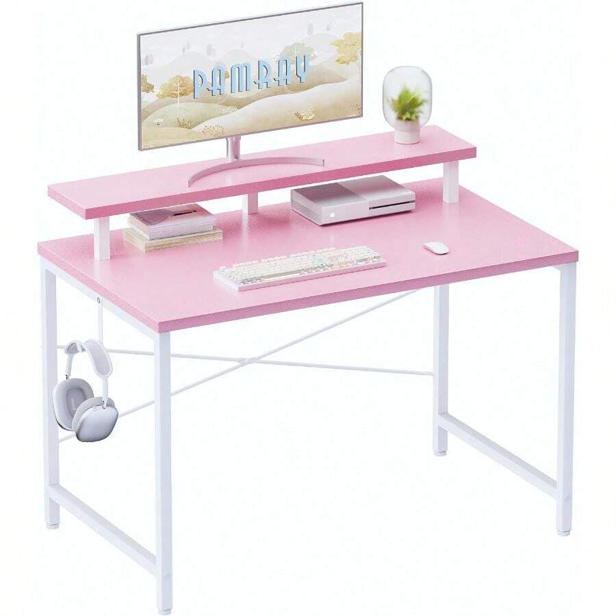 Computer Desk, Office Desk, Pamray 32 Inch Small Computer Desk With ...