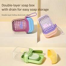 Ventilated Waterproof Bathroom Storage Box, Leak-Proof Portable Soap ...